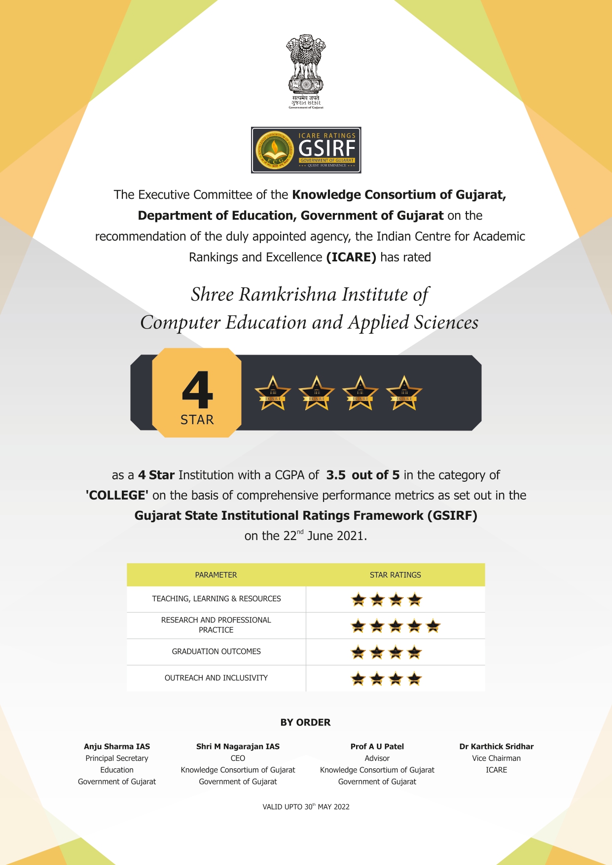 GSIRF - Shree Ramkrishna Institute of Computer Education and Applied ...
